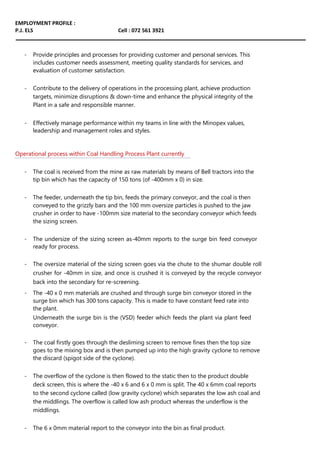 PJ ELs Current CV dated July 2015 | PDF