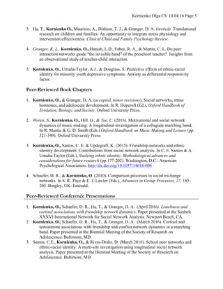 Kornienko Olga CV website | PDF