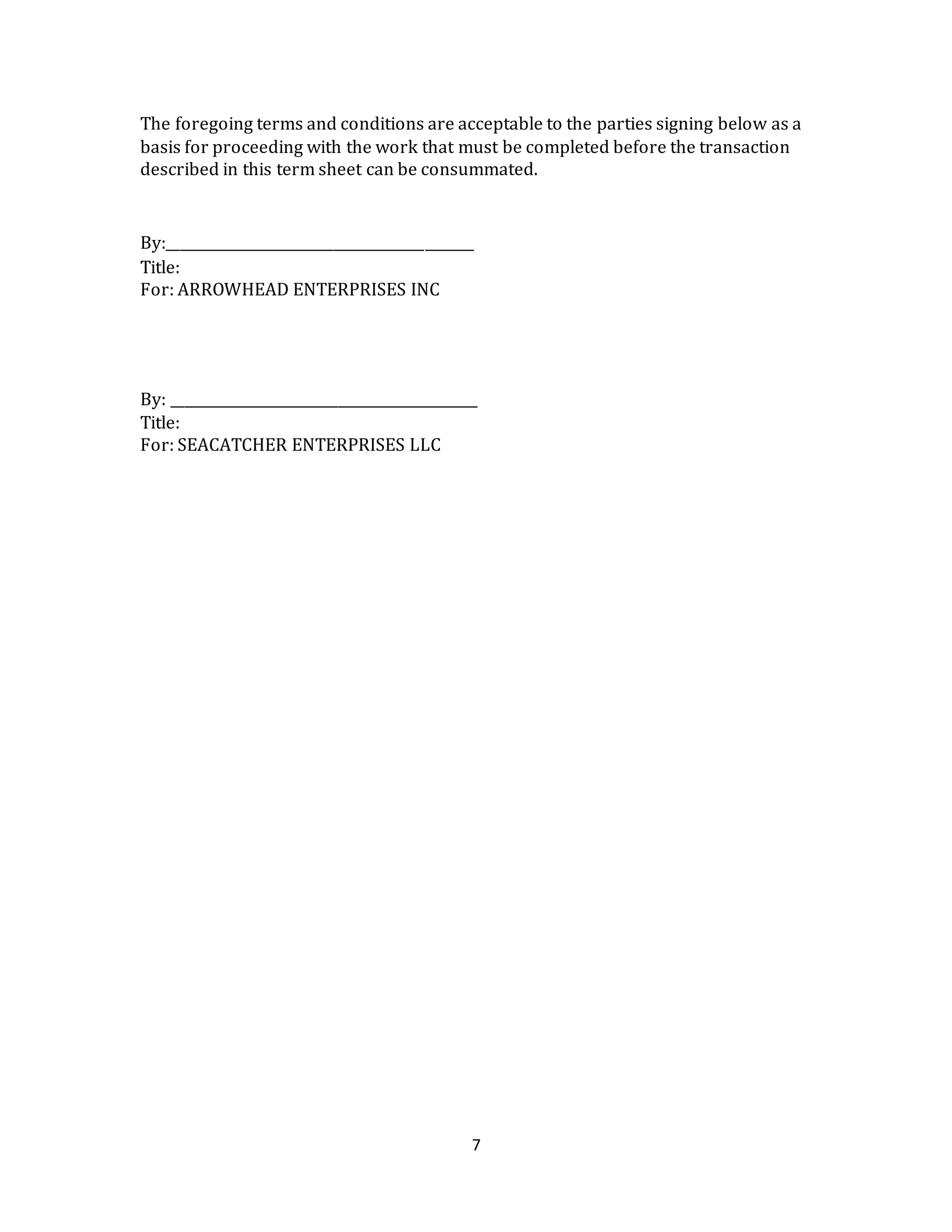 Writing Sample Drafted Term Sheet for Transactional Law Meets ...