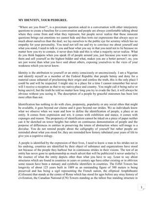 MY IDENTITY | PDF