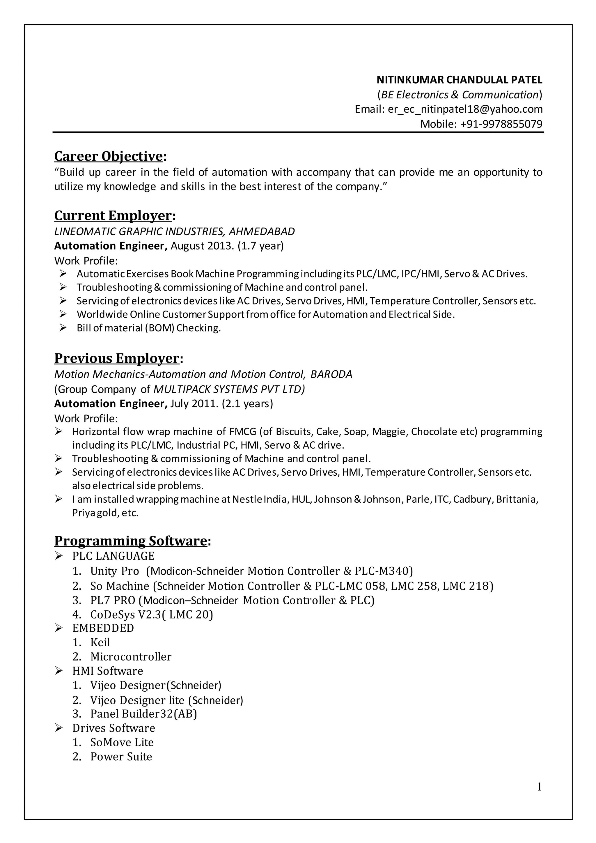 nitin_resume 2014 | DOCX
