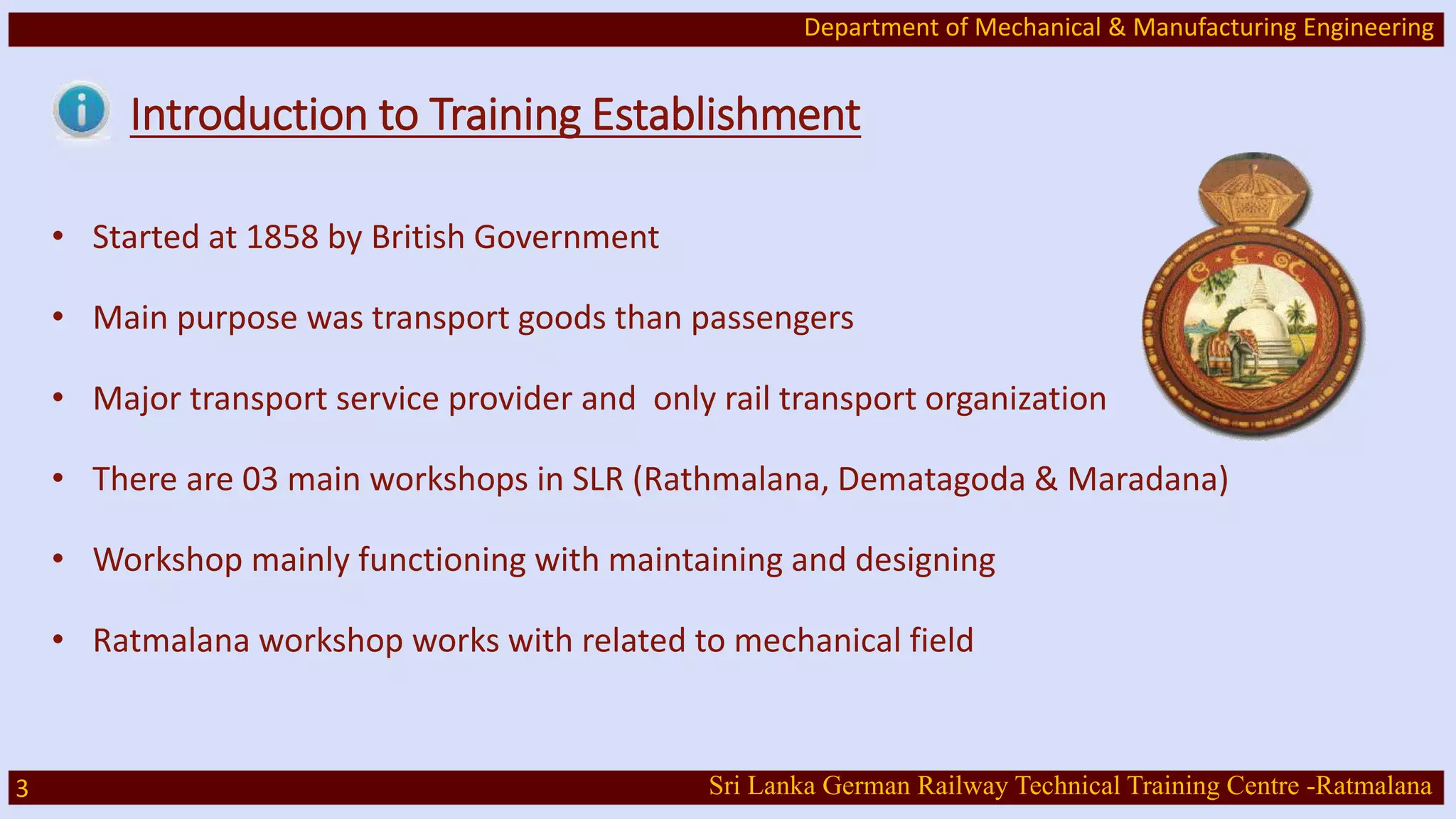 Training presentation at CGR | PPTX