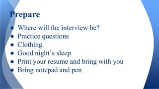 Interviewing | PPTX