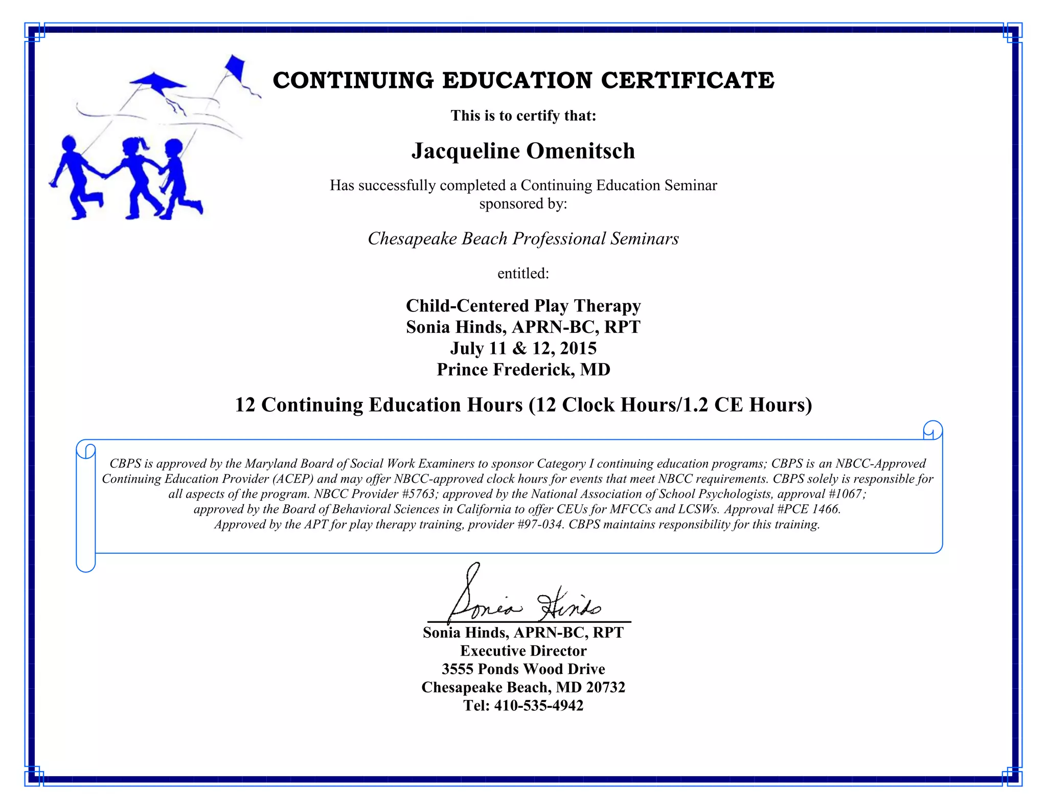 Omenitsch Child-Centered 7-11-15 CEU | PDF