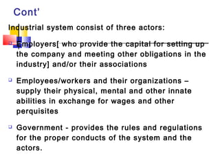 Industrial Relations System And Emerging Issues In the - Copy (2) | PPT ...