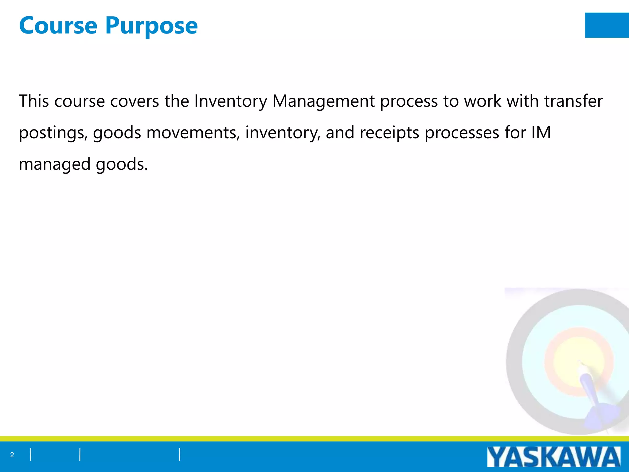 SAP_Inventory_Management_Overview_PPT v1.1 | PPTX | Logistics | Business