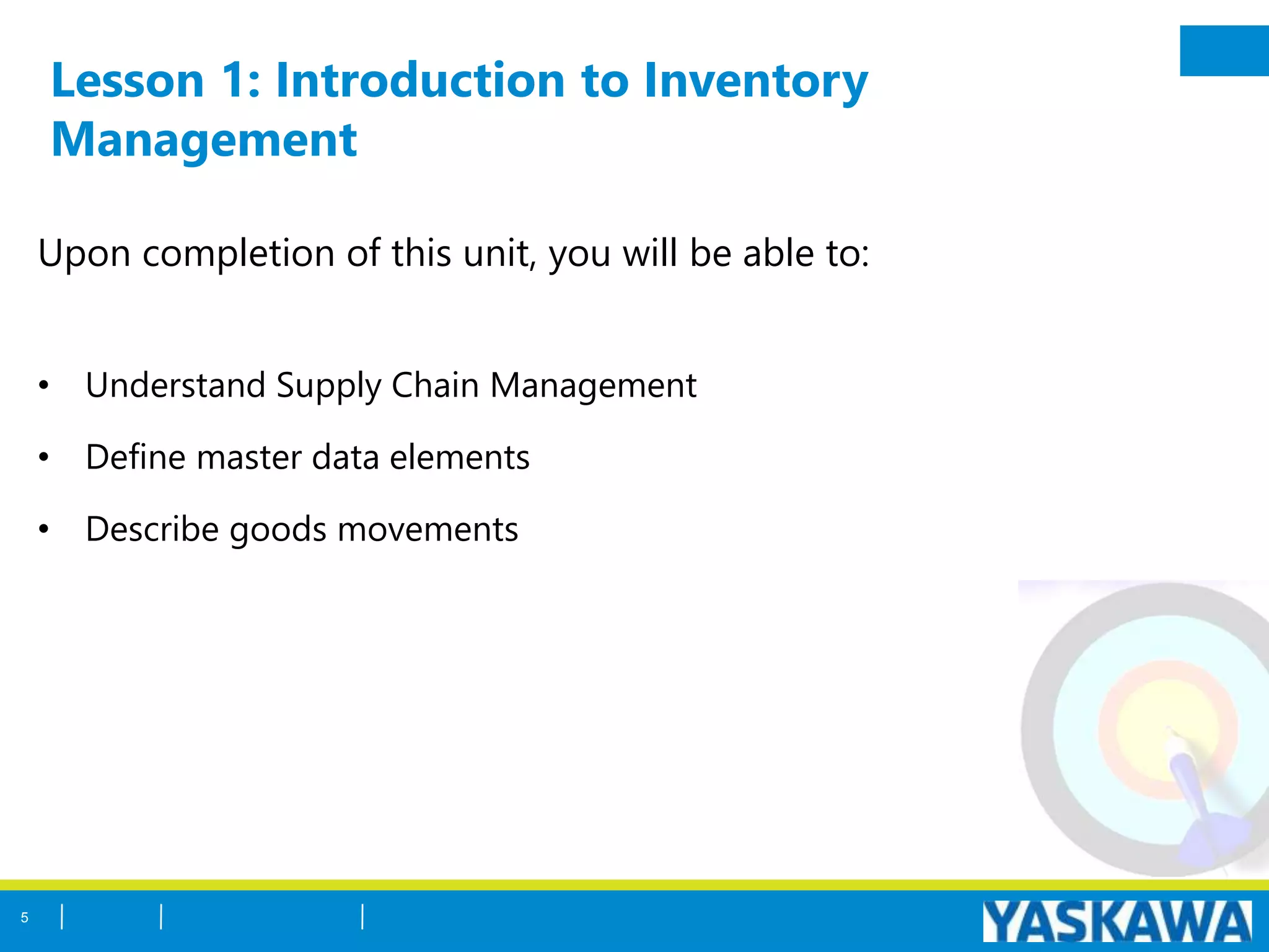 SAP_Inventory_Management_Overview_PPT v1.1 | PPTX | Logistics | Business