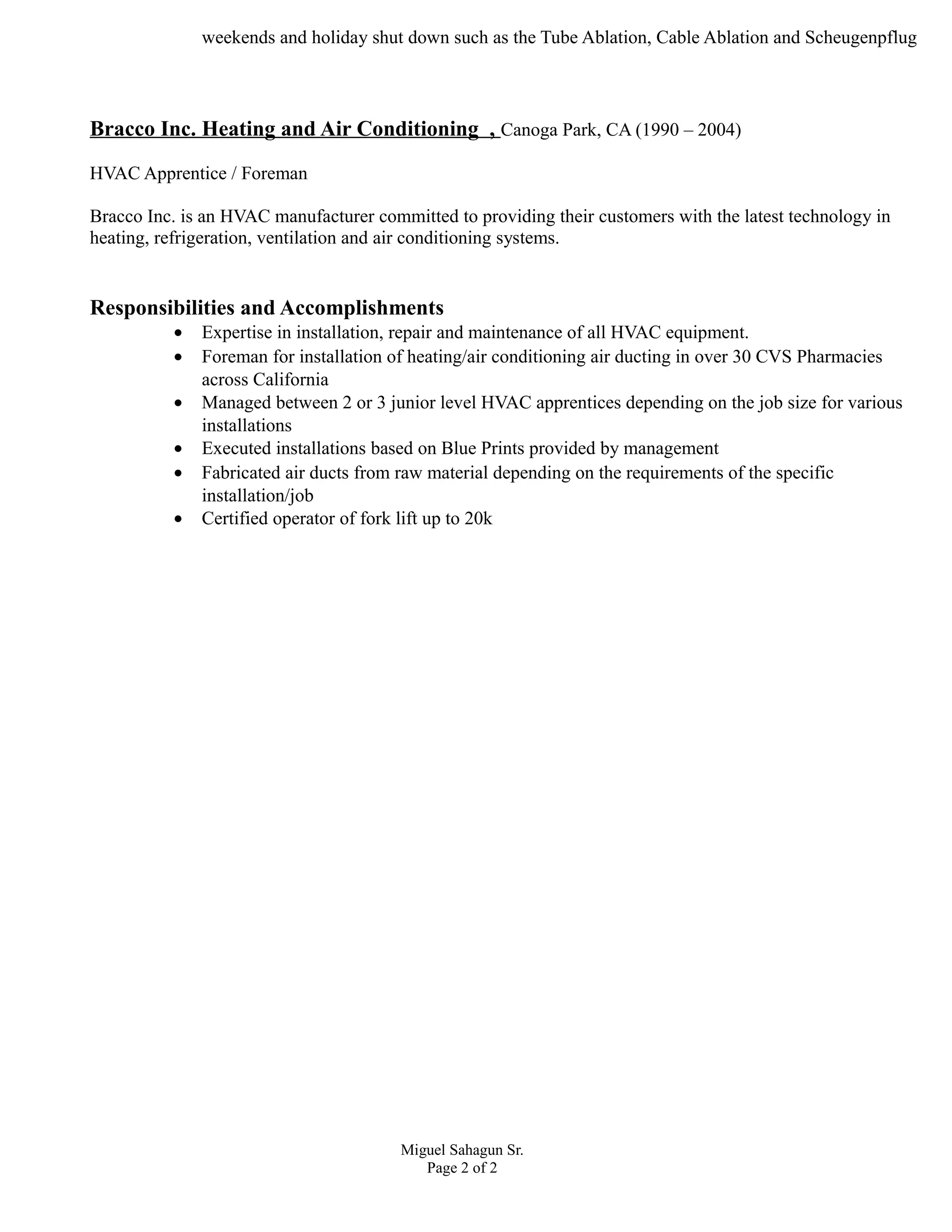 Miguel Sahagun Sr _Resume_2016 | DOC