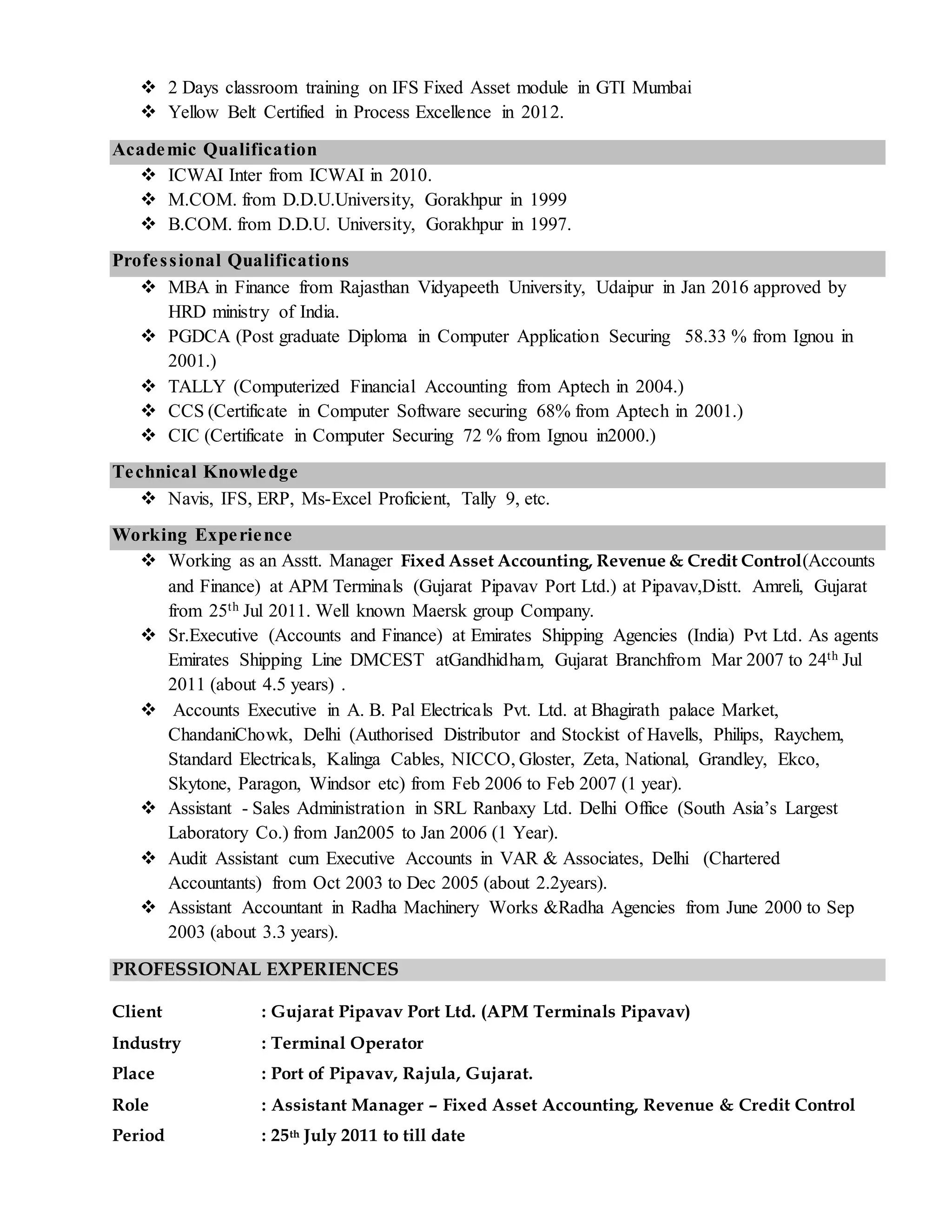 Resume Ramesh | DOCX