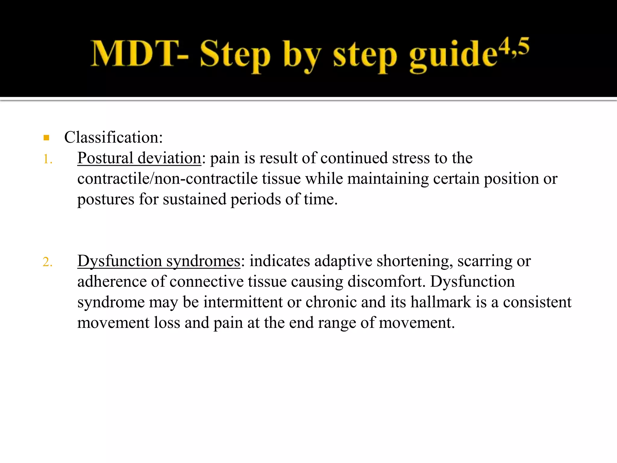 Mckenzie Method of Mechanical Diagnosis and Therapy.3.15