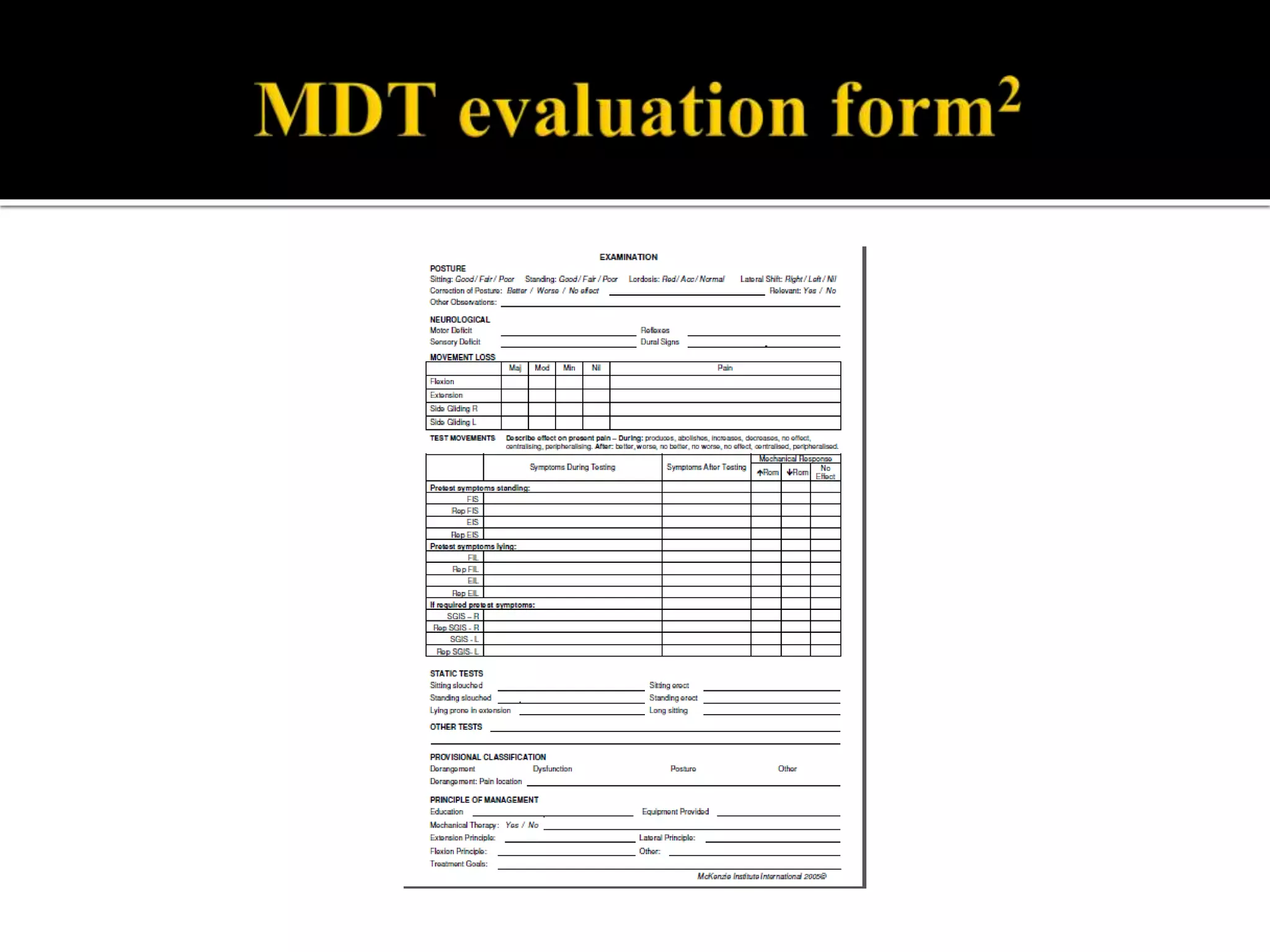 Mckenzie Method of Mechanical Diagnosis and Therapy.3.15