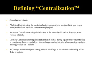 Mckenzie Method of Mechanical Diagnosis and Therapy.3.15