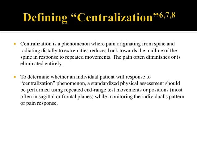 Mckenzie Method of Mechanical Diagnosis and Therapy.3.15