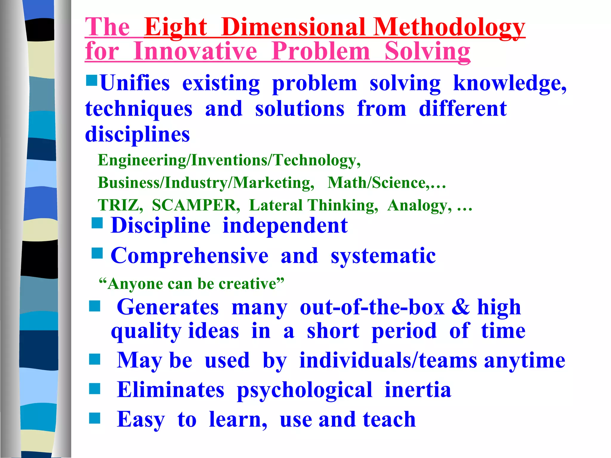 The Eight Dimentions, Briefly | PPT