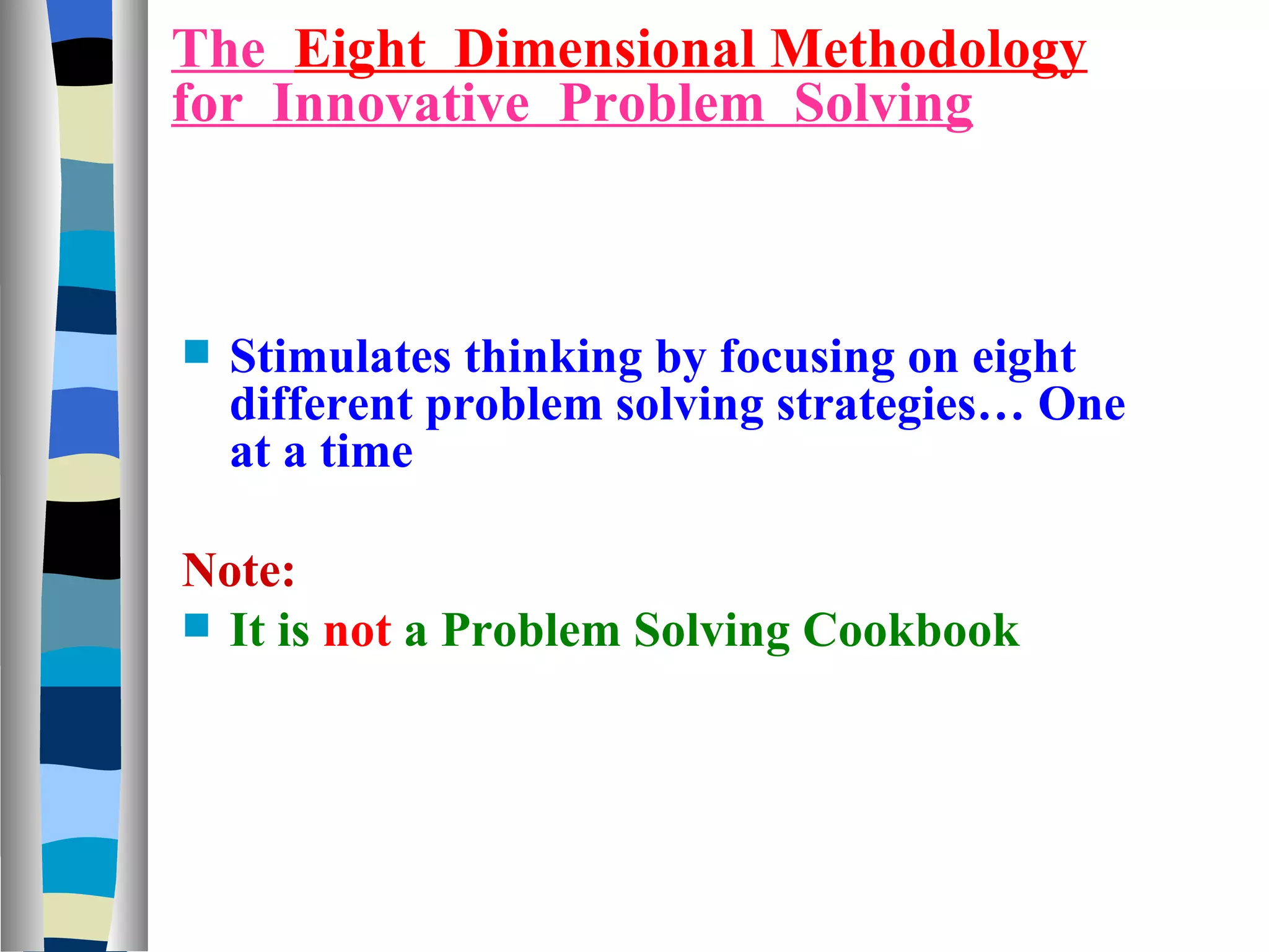 The Eight Dimentions, Briefly | PPT
