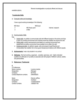 cv omphile letsabo | DOC