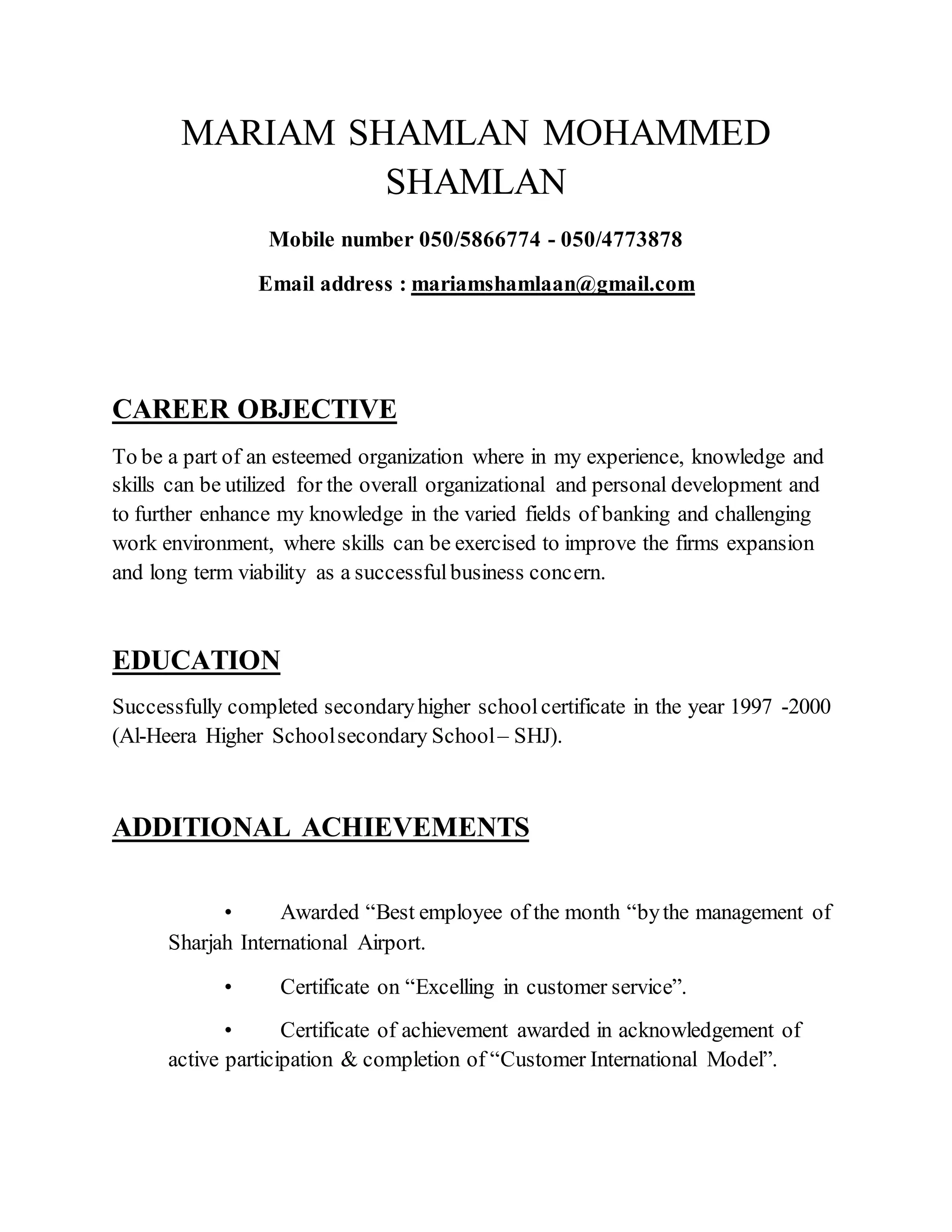 Mariam Shamlan | PDF