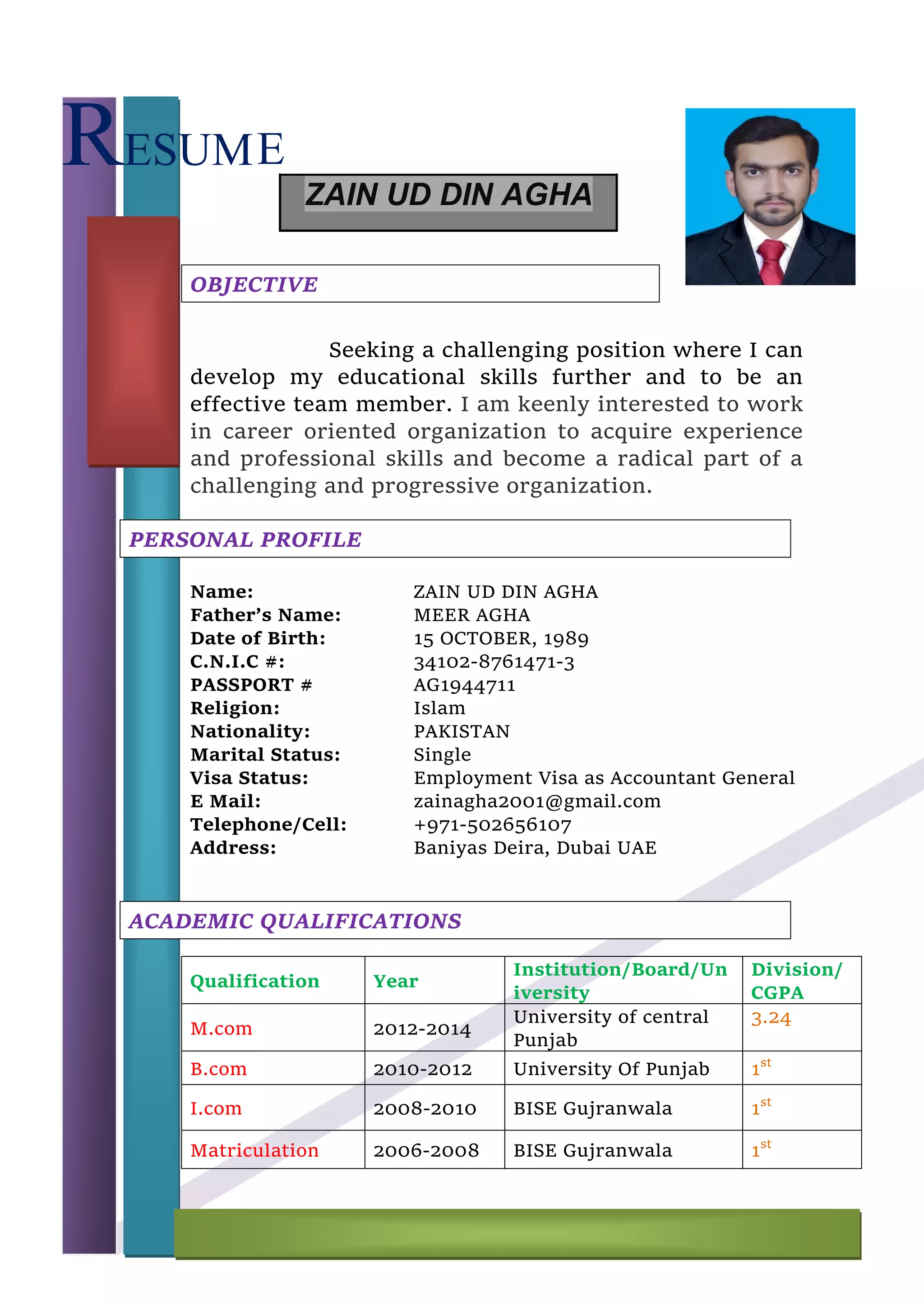 Resume UAE ZZ | PDF