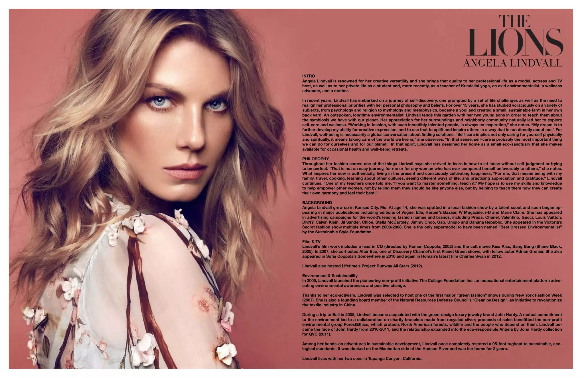 ANGELA LINDVALL PRESS KIT | PDF