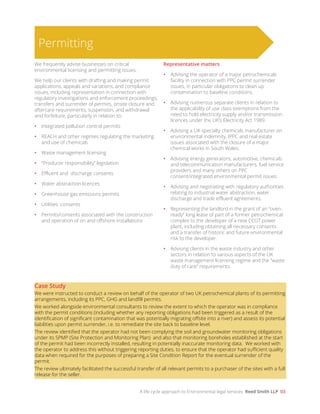 Reed Smith EME Environmental Law Services | PDF