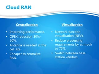 Cloud RAN for Mobile Networks_Final | PPTX
