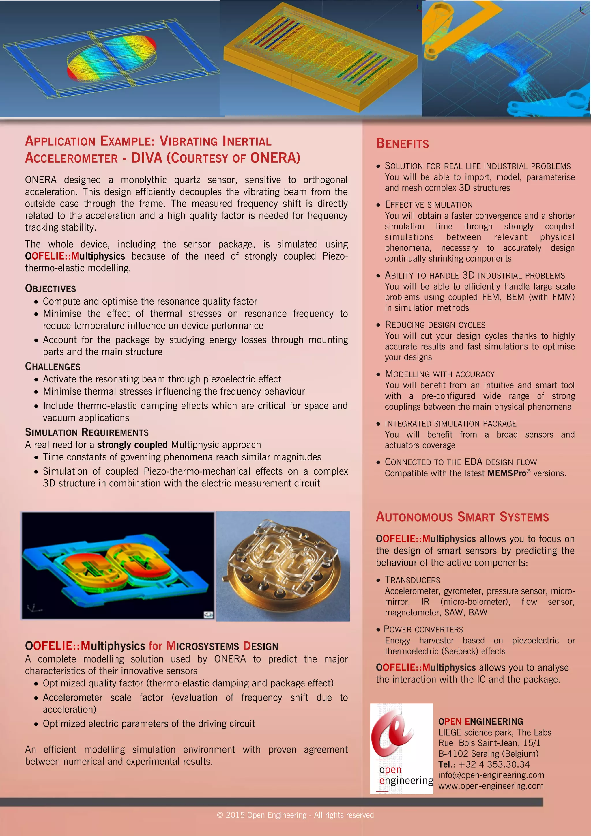 OOFELIE for Microsystems Design - 2015 | PDF