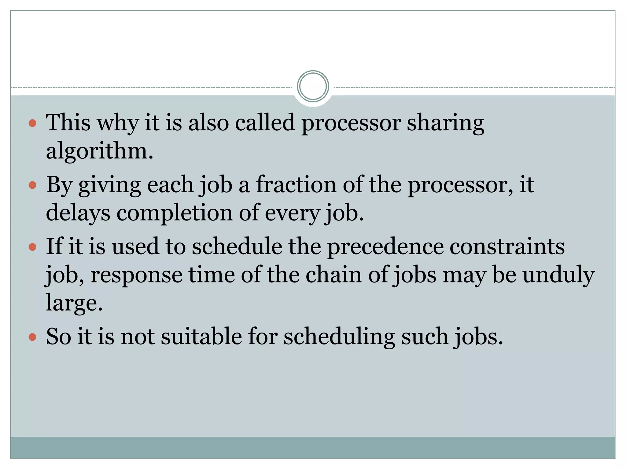 Approaches to real time scheduling | PPTX