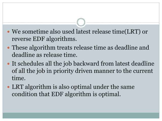 Approaches to real time scheduling | PPTX | Computer Software and Applications | Computing