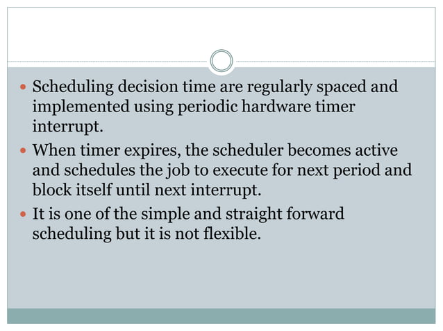 Approaches to real time scheduling | PPTX | Computer Software and Applications | Computing