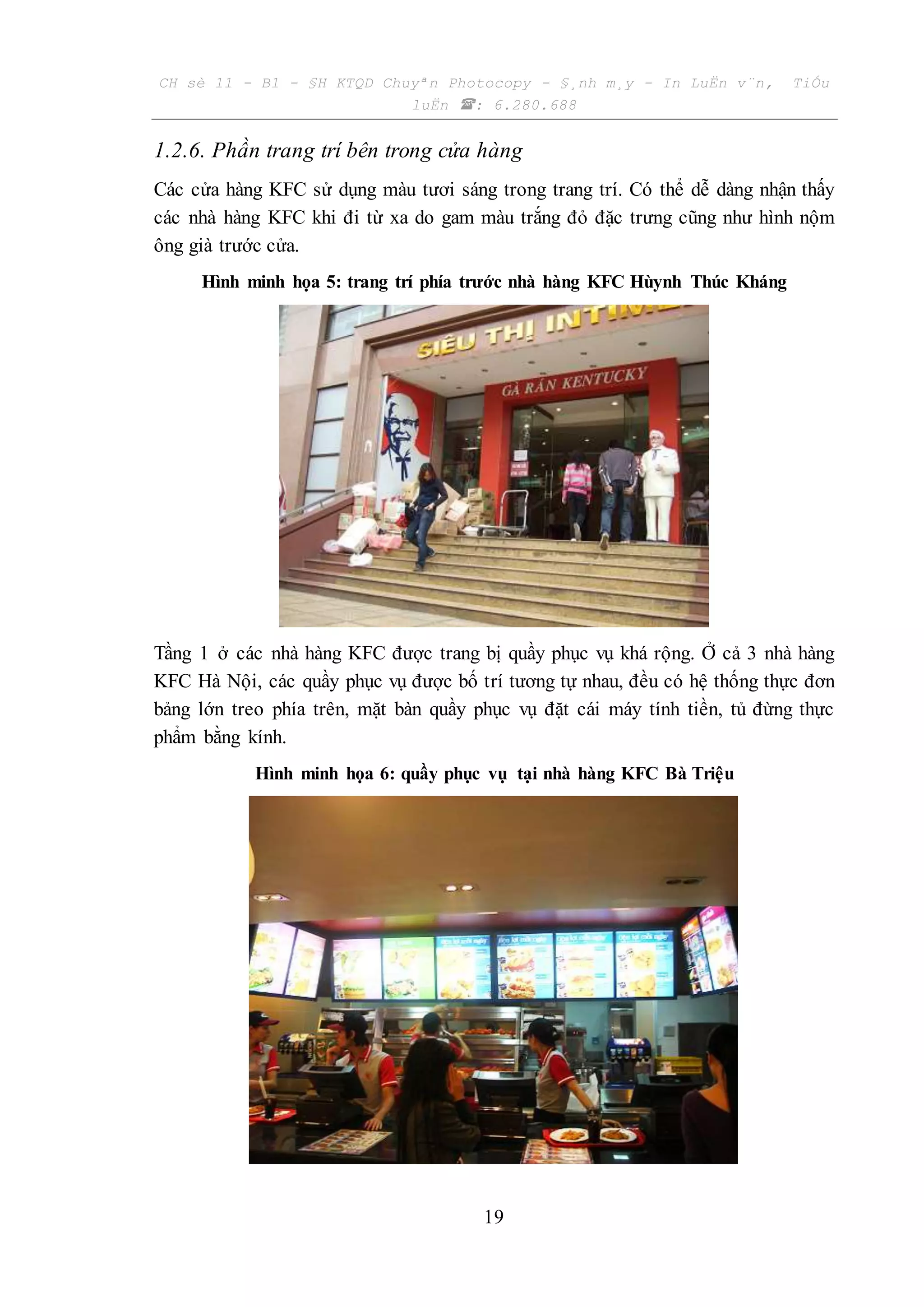 đánh giá hoạt động kinh doanh của hệ thống nhà hàng KFC Việt Nam và rút ra bài học kinh nghiệm ...