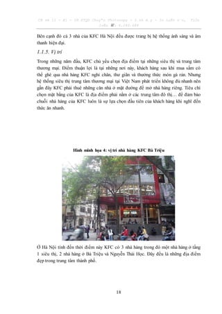 đánh giá hoạt động kinh doanh của hệ thống nhà hàng KFC Việt Nam và rút ra bài học kinh nghiệm ...