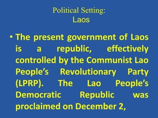 Laos (Political Setting) | PPTX
