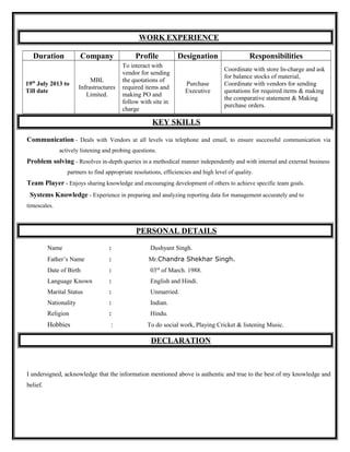 Resume-1 | DOC