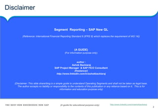 Segment Reporting - SAP New GL | PPSX