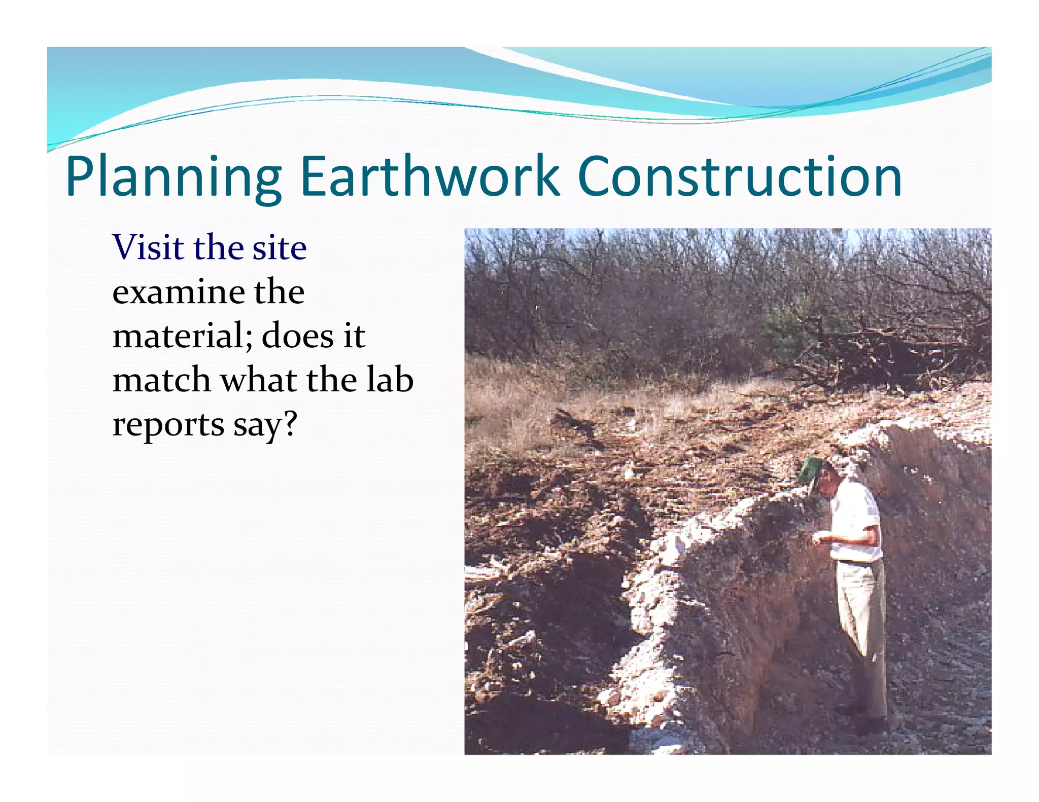 L1 Planning for Earthwork Construction | PDF