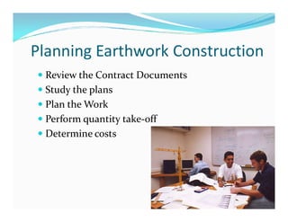 L1 Planning for Earthwork Construction | PDF