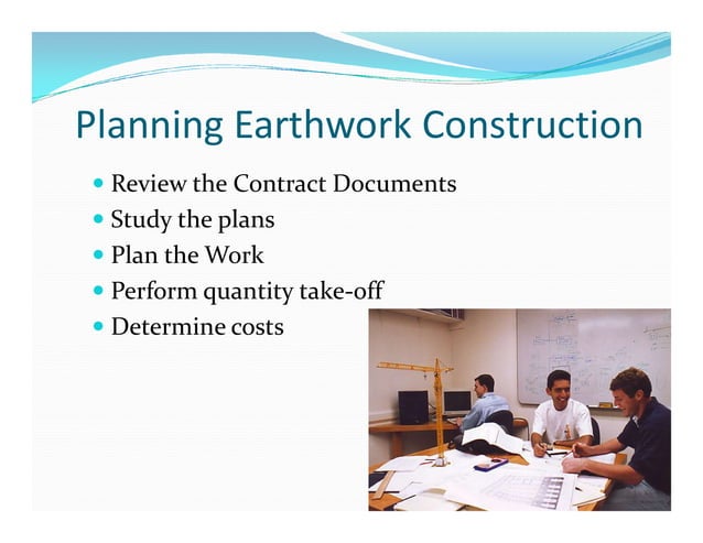L1 Planning for Earthwork Construction | PDF | Civil Engineering ...