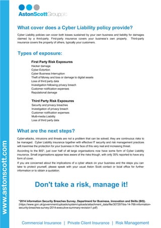 Cyber liability FINAL | PDF