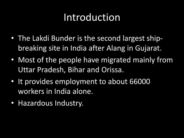 THE SHIP-BREAKERS | PPT
