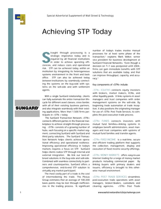 SunGard Achieving STP Today | PDF