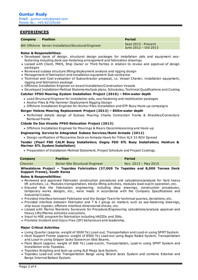 Guntur Rudy CV (2016.10) | PDF