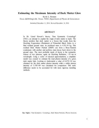 KR_SeniorResearch | DOCX | Physics | Science