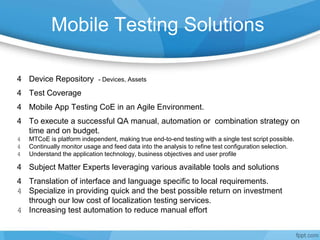Mobile Testing Service Desk_Own.ppt