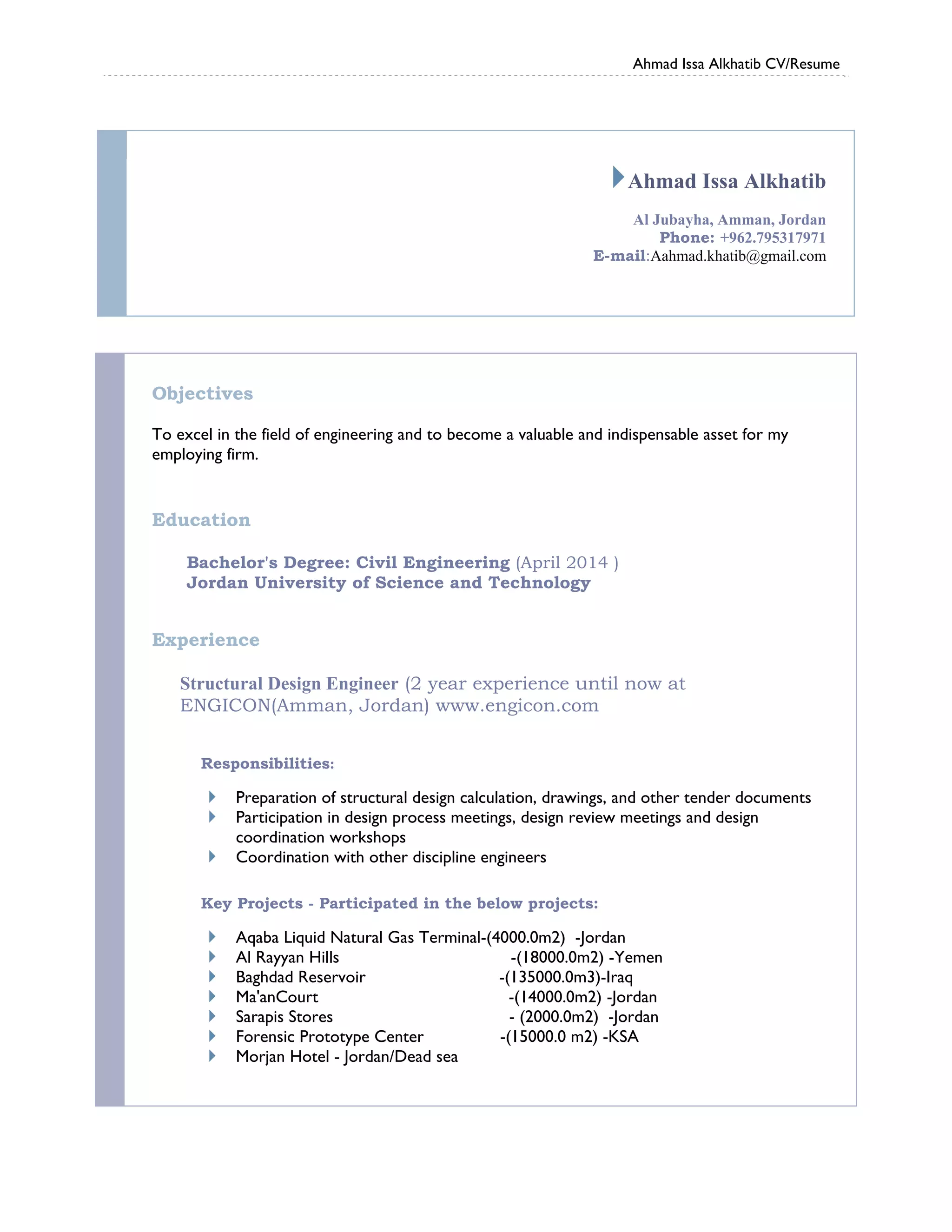 Ahmad Issa Alkhatib cv | PDF