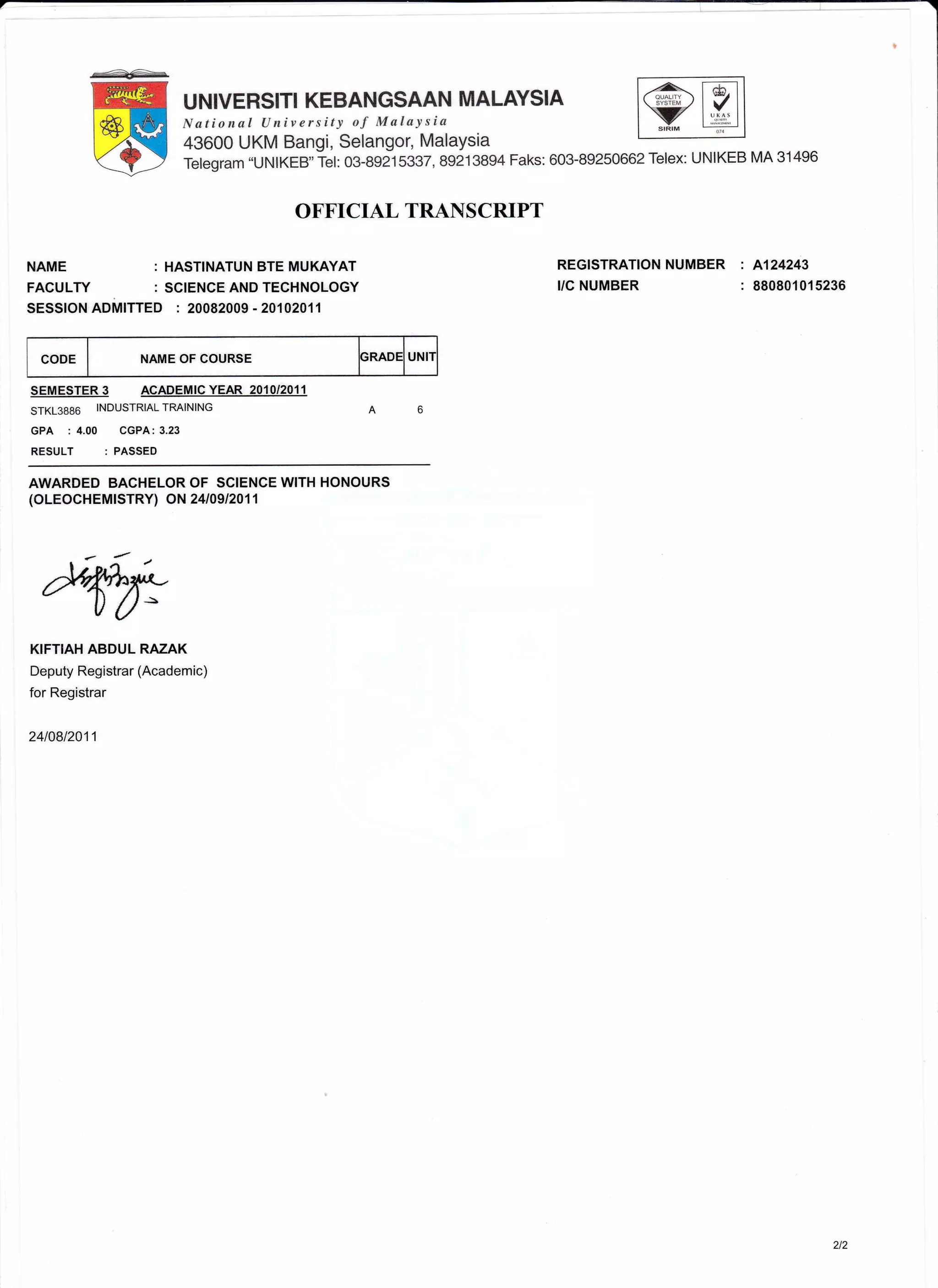 transcript bi NEW | PDF