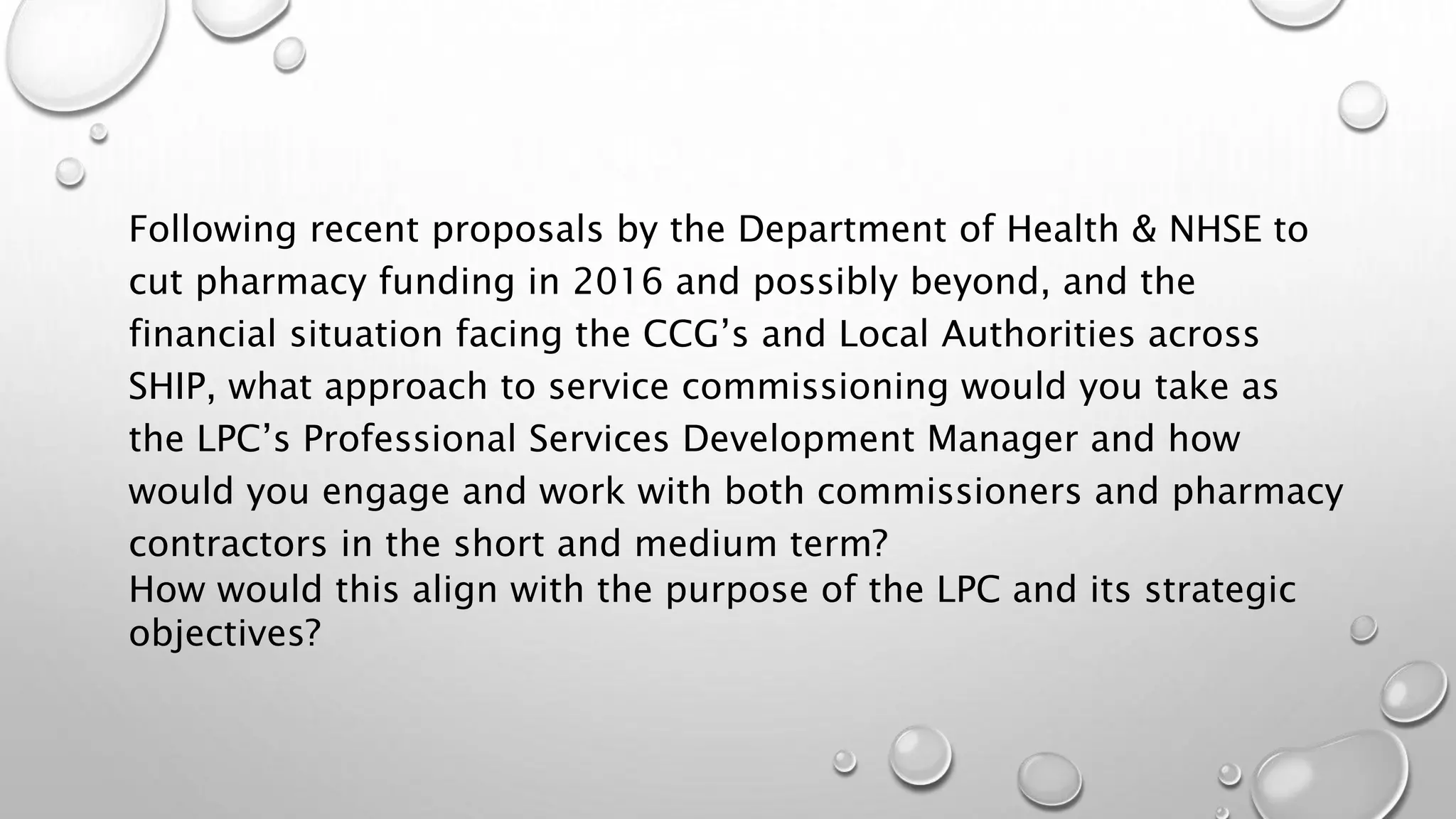 PSDM Role Presentation - 3rd March 2016 v3 | PPT