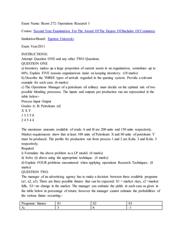 Exam Name BCOM 272 | DOCX