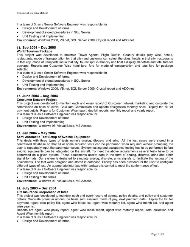 Resume of Kalpana_M | PDF