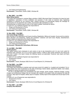 Resume of Kalpana_M | DOC