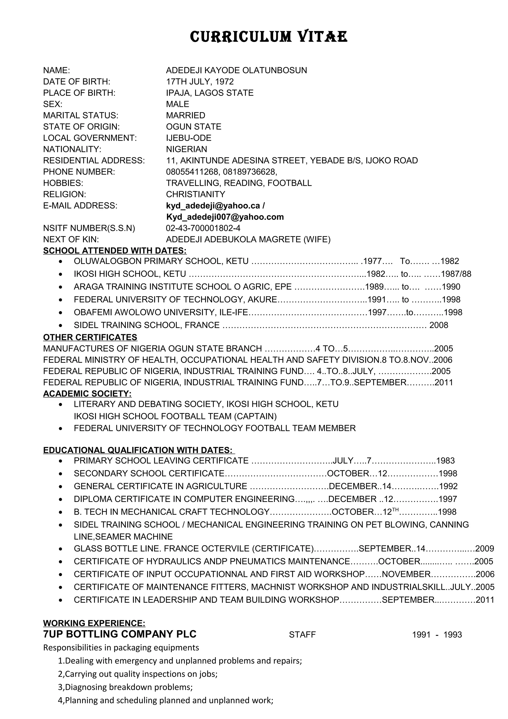 CURRICULUM VITAE-22 | DOC